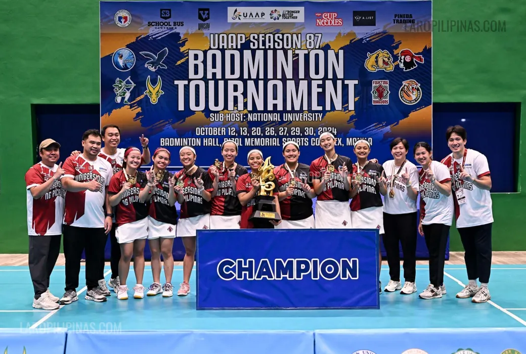 UP Fighting Maroons, Kampyon sa UAAP Season 87 Badminton